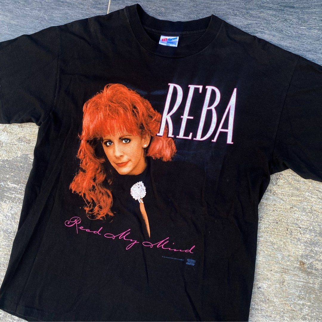 Vintage 1994 Reba Rap Tee Vtg Solo Singer Band Promo Shirt, Men's ...