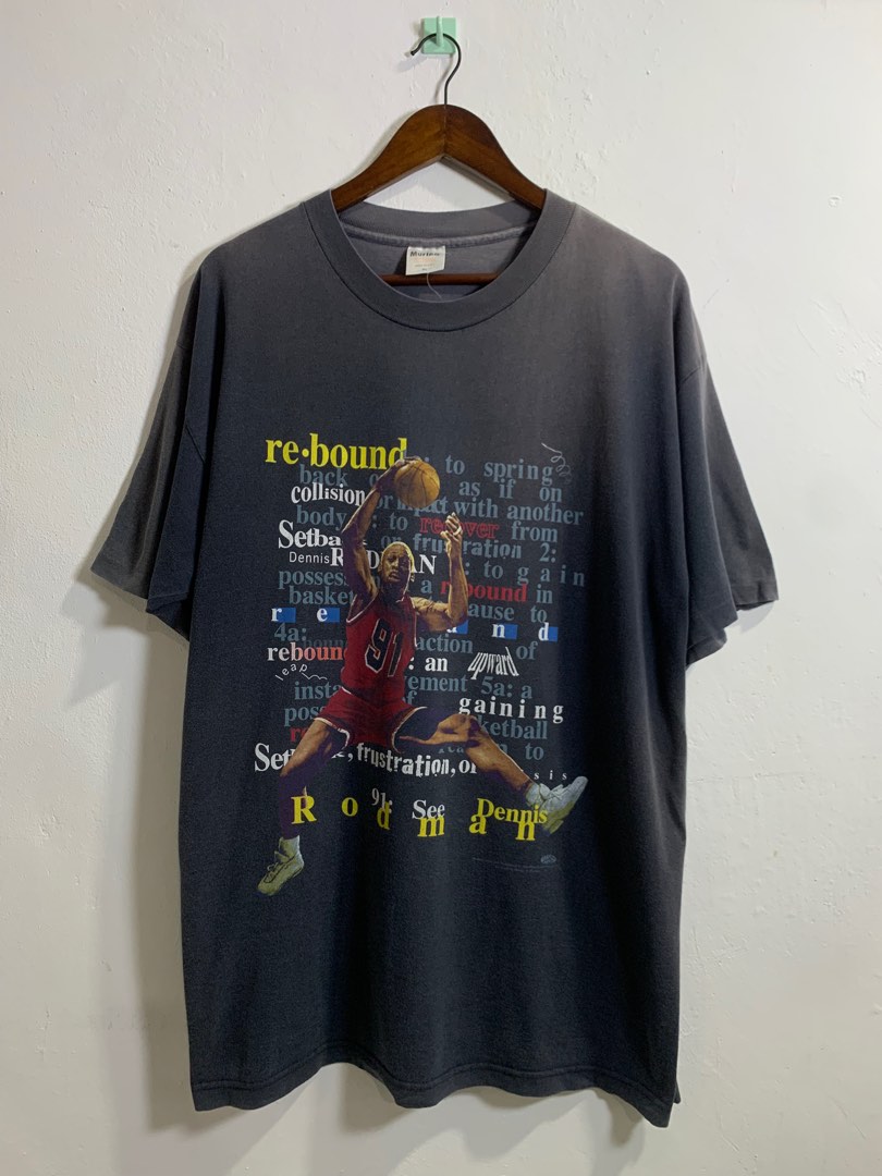 Vintage Dennis Rodman Rebound Tshirt Beautiful XL, Luxury, Apparel on Carousell