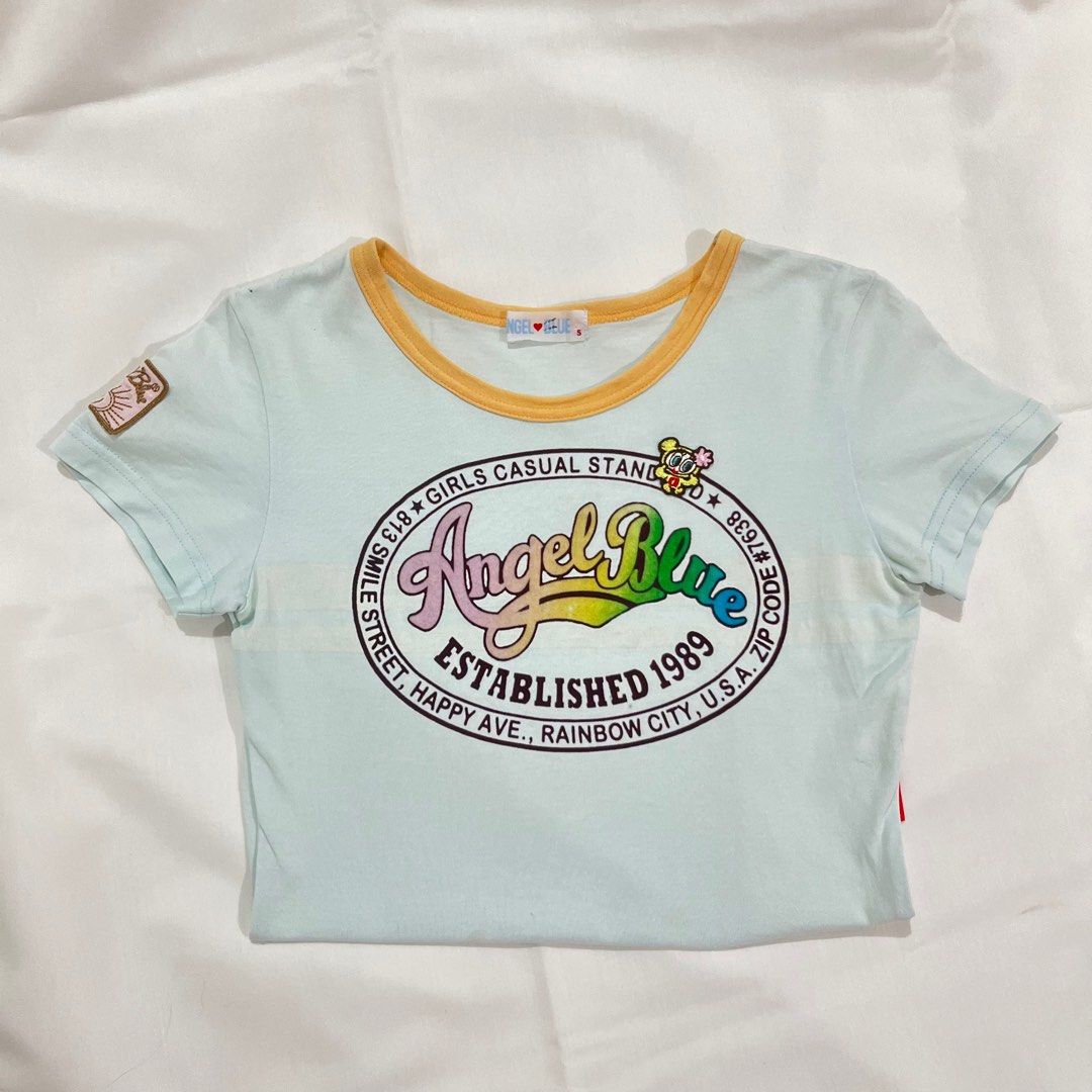 ANGEL BLUE Y2K TOP KIDCORE JAPAN HARAJUKU DECORA ( mezzo piano daisy ...