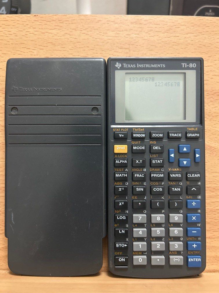 Vintage Texas Instruments TI-80 Graphing Calculator (Dead Pixel Lines ...