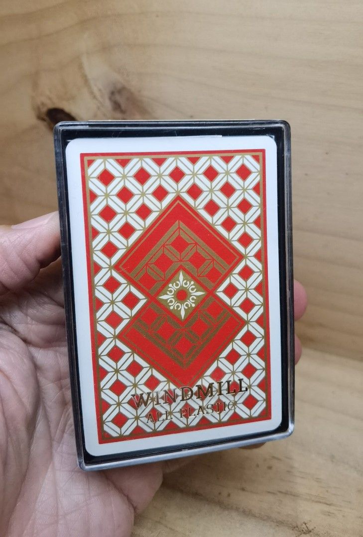 Vintage Windmill Plastic Playing Cards Red Gold Collection 01, Hobbies ...