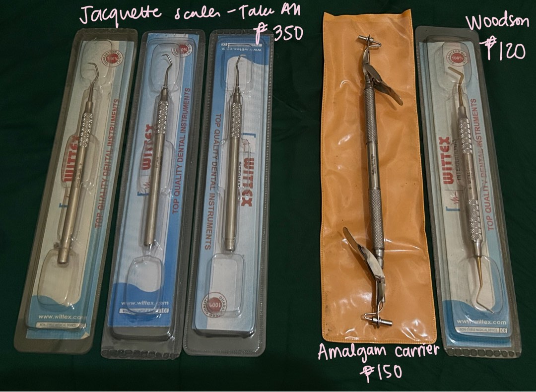 Wittex jacquette scaler, amalgam carrier, woodson filling instrument ...