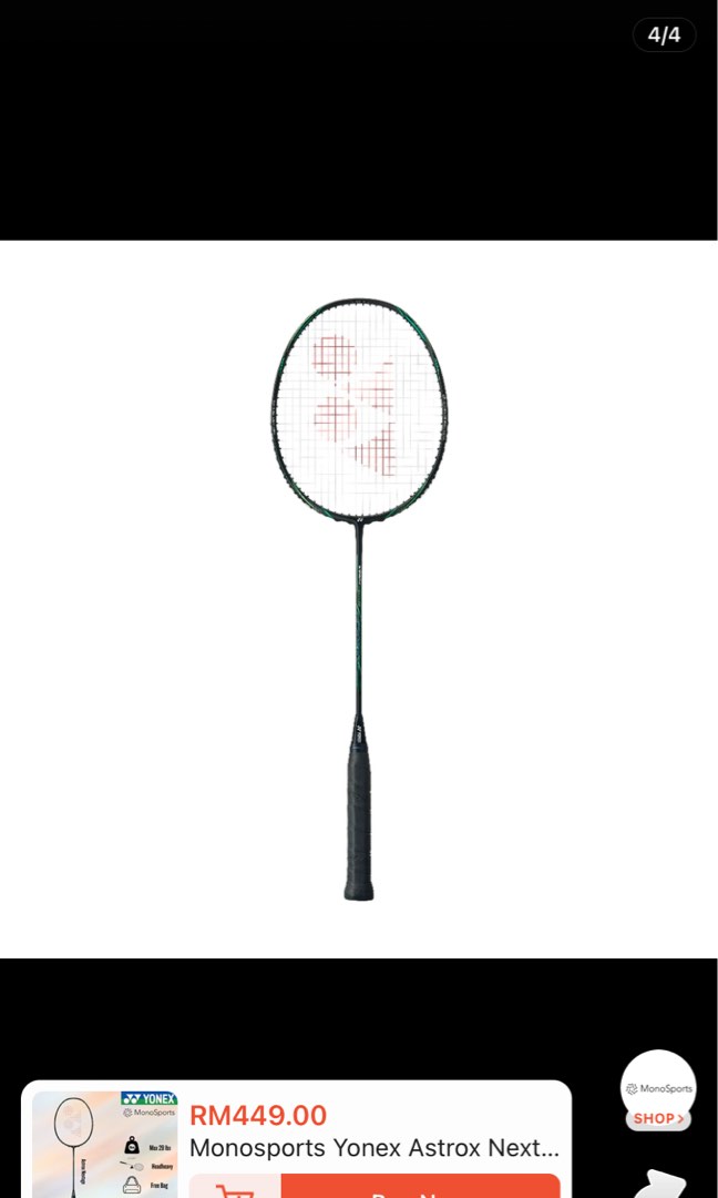 Yonex Astrox Nextage, Sports Equipment, Sports & Games, Racket & Ball ...