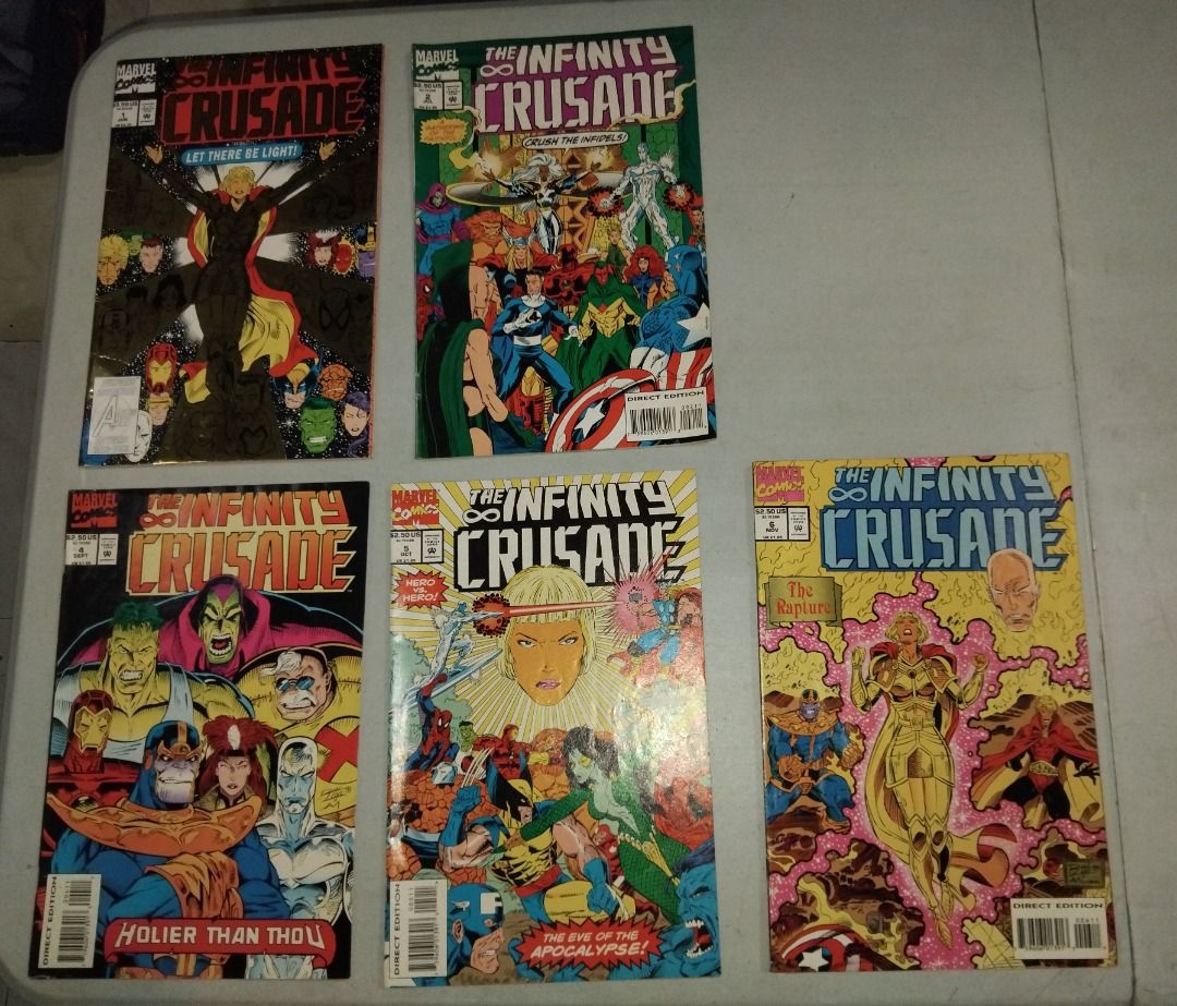 1993 Marvel Comics' Infinity Crusade Issue Nos. 1, 2, 4, 5 & 6, Hobbies ...