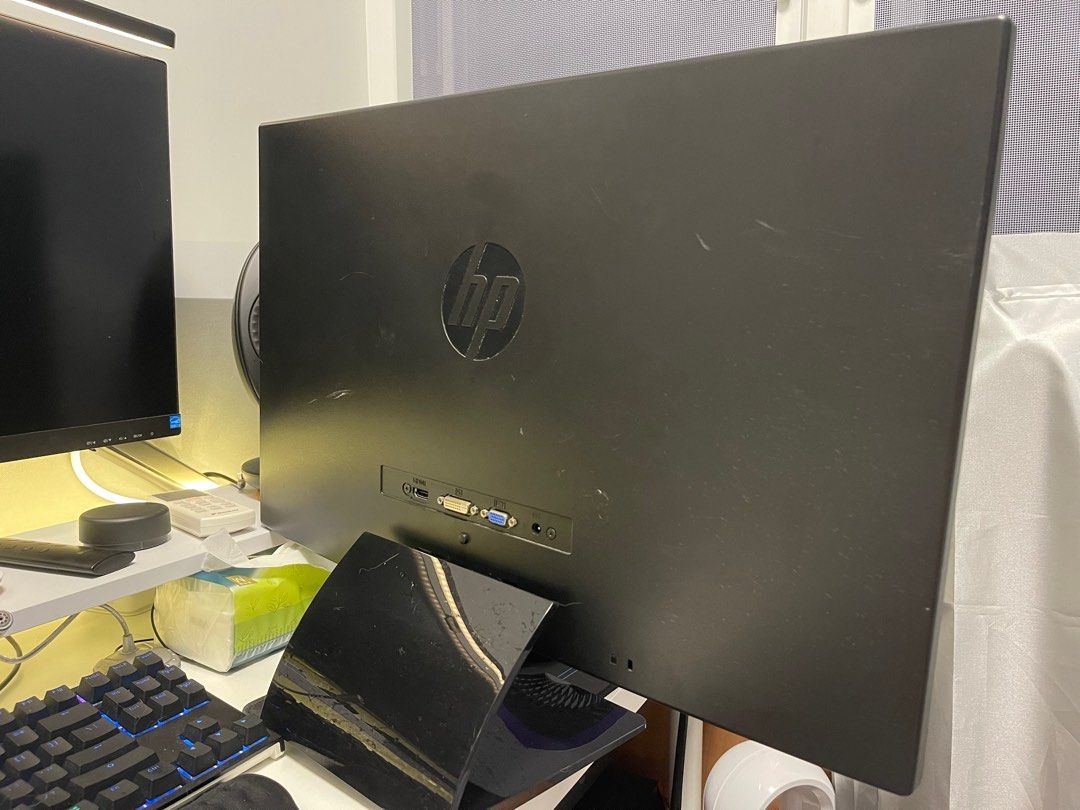 25 吋 HP 25VX LED mon 無邊框 IPS 全高清 1080P 超寬178視角 顯示器 monitor 螢幕, 電腦＆科技, 桌 ...