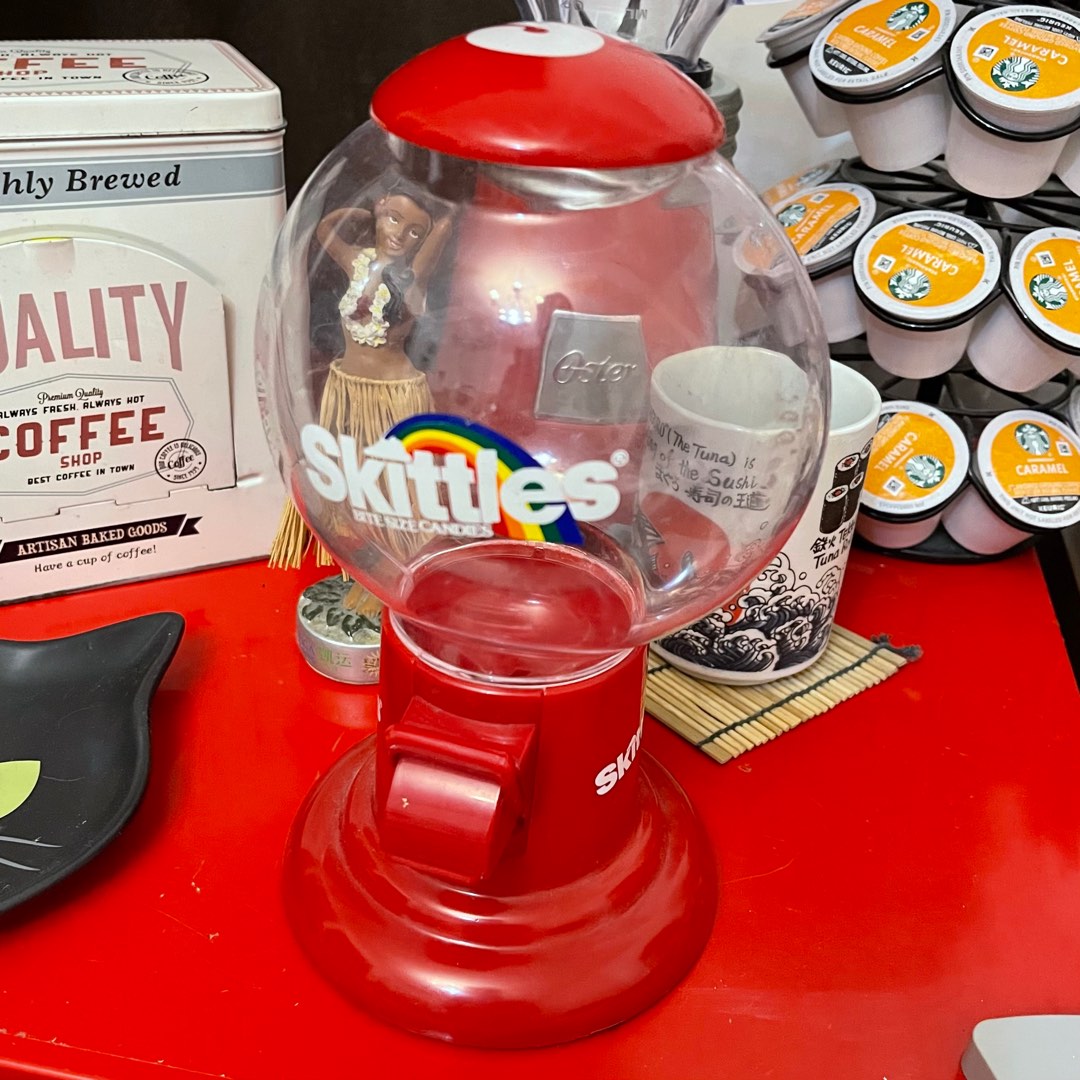 90s Skittles acrylic Gum Ball Machine Vintage Collectible, Hobbies ...