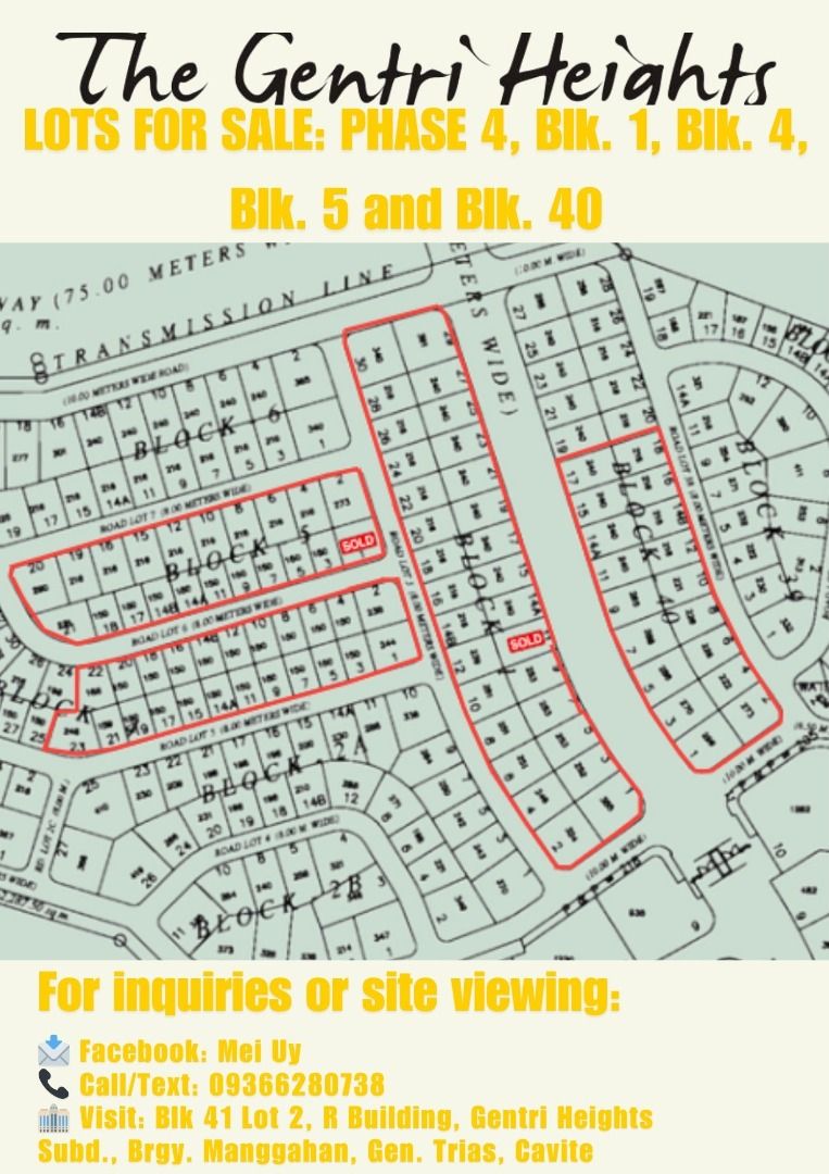 355 SQM CORNER LOT FOR SALE in The Gentri Heights Subdivision, Brgy ...