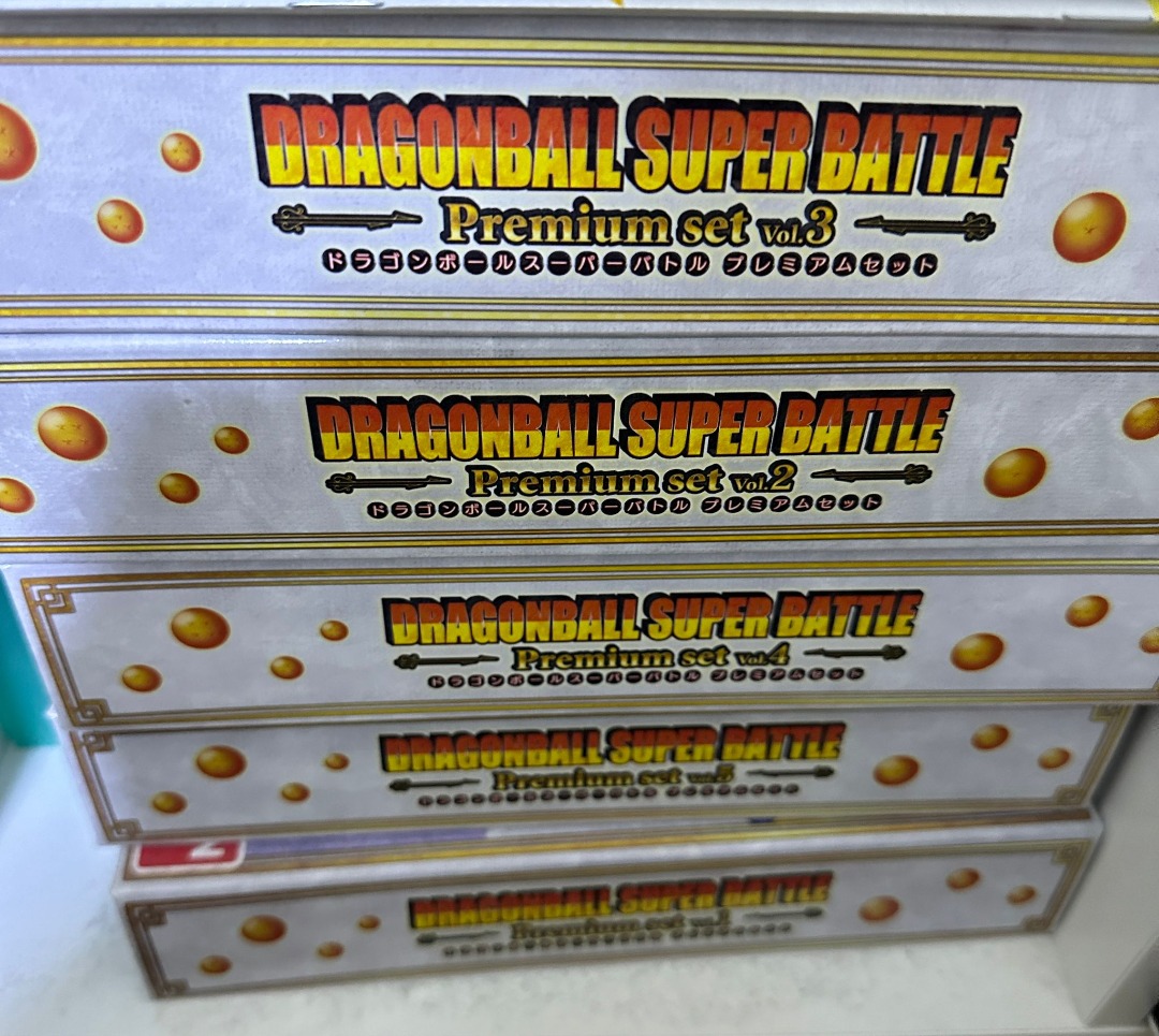 日版 魂 shop 限定 premium Bandai Carddass 龍珠 Z dragon-ball Z GT super battle premium set volume vol 1 ...