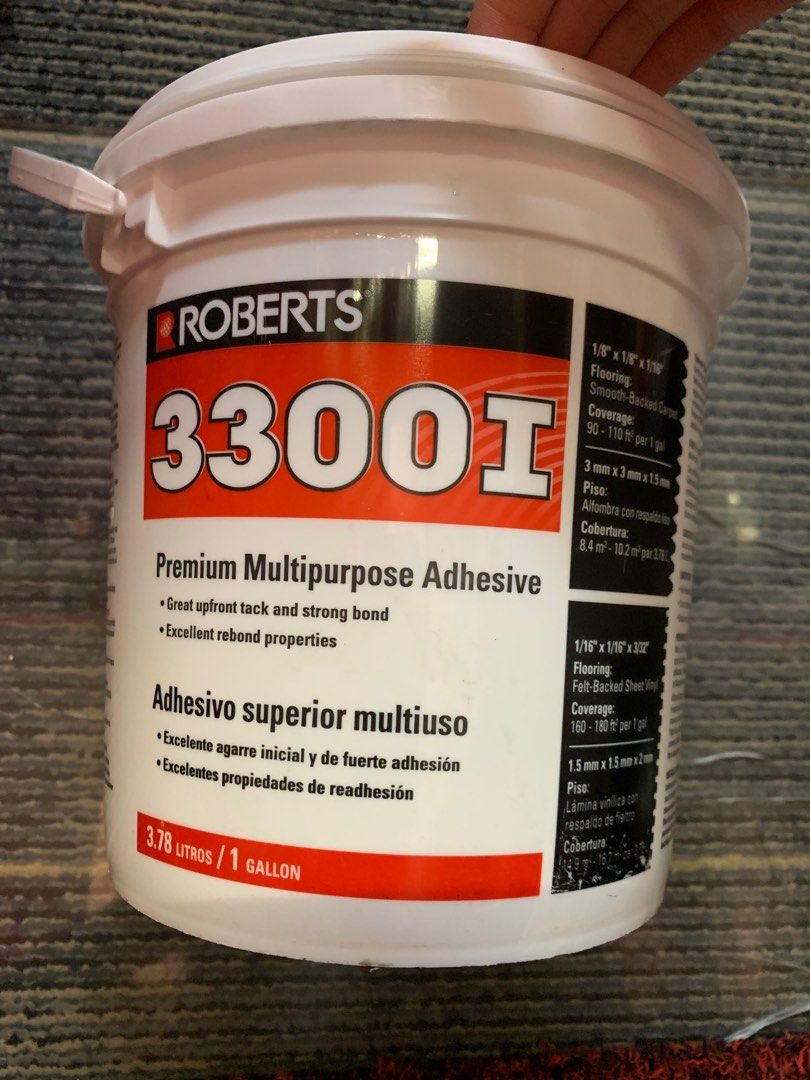 地板膠水 Roberts 3300I 美國 膠水 膠地板 地毯 膠地板漿糊 地板 多用途黏合劑 1 加侖 Floor Glue USA ...