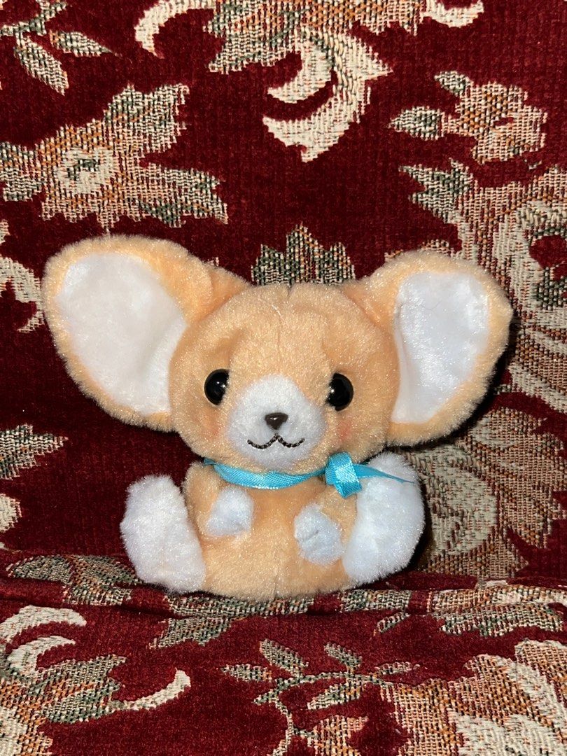 Amuse Feneky/Feneki The Fennec Plush Doll Teal Ribbon Collector's Plush ...