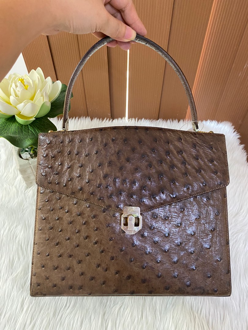 AUTHENTIC BIRKEN BAG OSTRICH LEATHER, Luxury, Bags & Wallets on Carousell