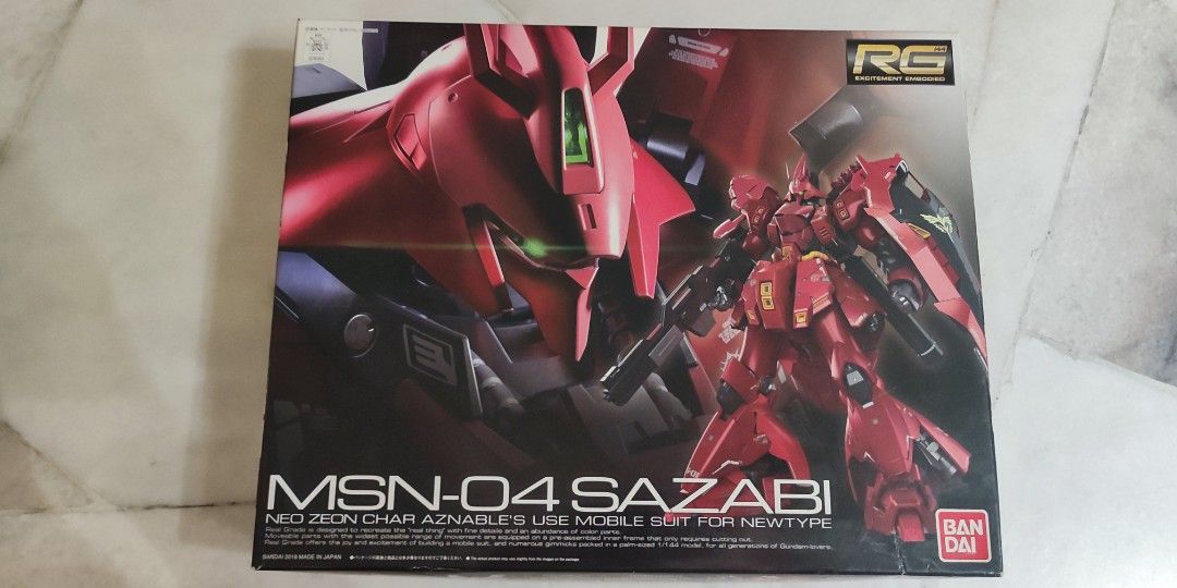 Bandai rg sazabi, Hobbies & Toys, Toys & Games on Carousell