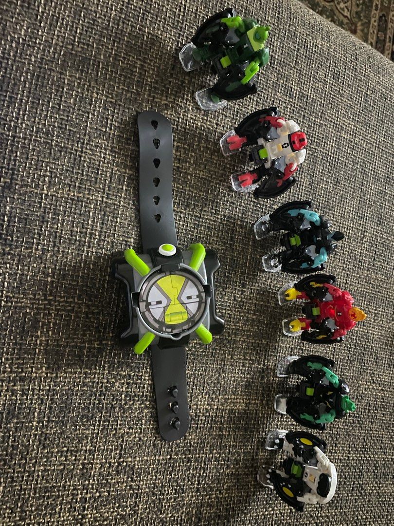 Ben 10 Omnitrix Watch Green Omni Launch Battle Figures Set Launcher ...