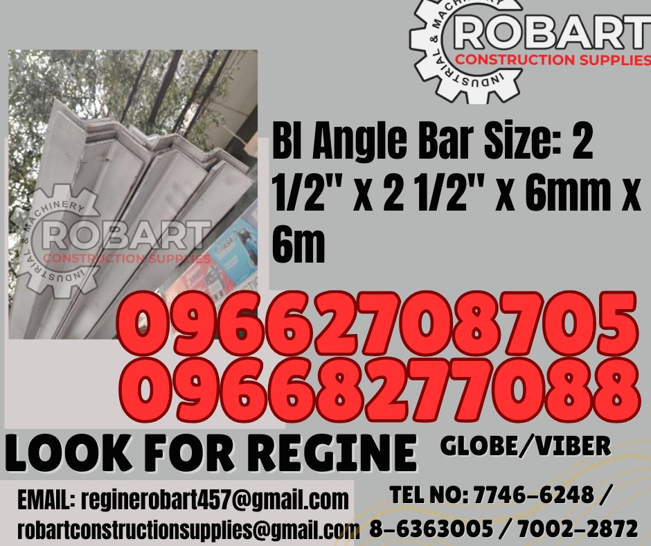 BI Angle Bar Size: 2 1/2" x 2 1/2" x 6mm x 6m, Commercial & Industrial ...