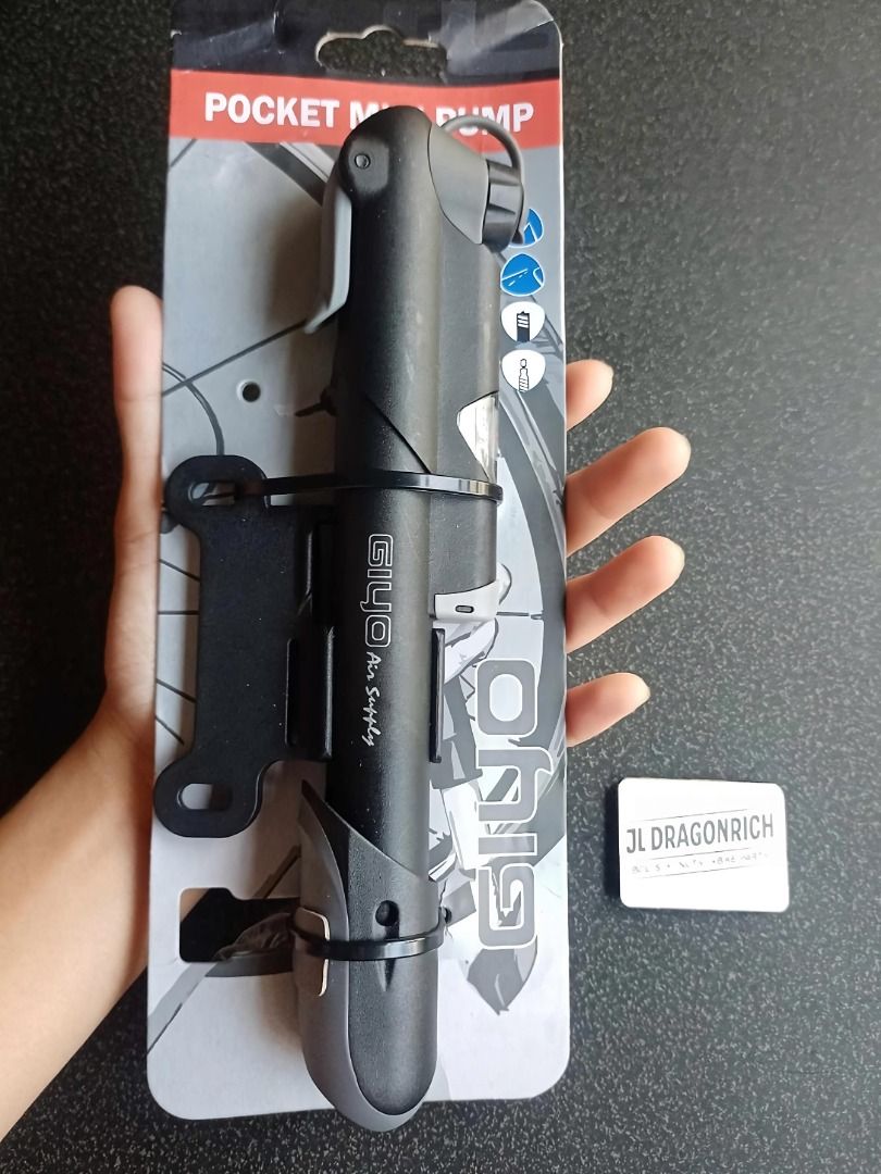 BIke Hand Pump GIYO GP-61S w/ Gauge Black Heavy Duty Pambomba ng BIke ...