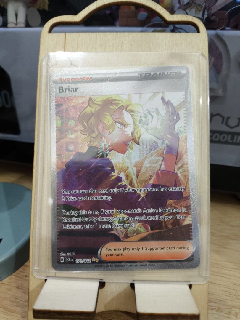 BRIAR SIR STELLAR CROWN POKEMON PTCG SINGLE HIT, Hobbies & Toys, Toys & Games on Carousell