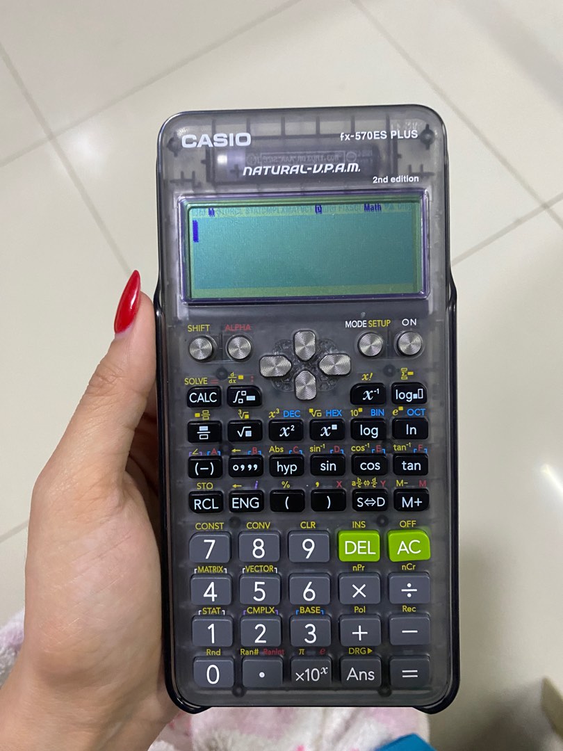 CASIO fx-570ES PLUS TRANSPARENT SCIENTIFIC CALCULATOR, Computers & Tech ...