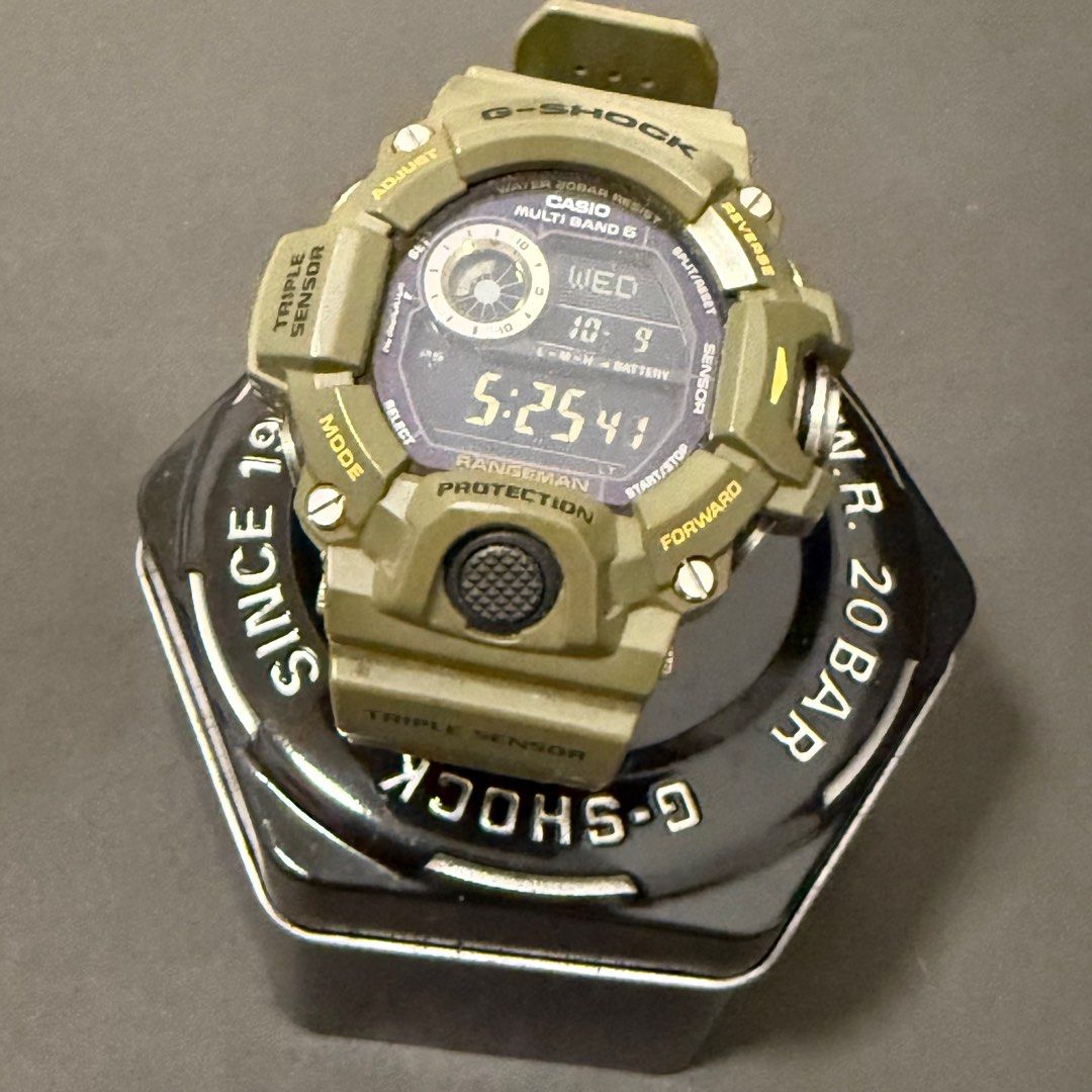 Casio G-Shock Rangeman Military Green GW-9400-3DR, Men's Fashion, Watches & Accessories, Watches ...
