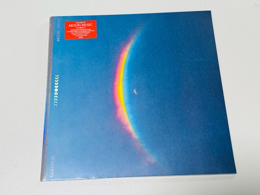 Coldplay “Moon Music” Red Eco Vinyl， individually numbered, brand new ...