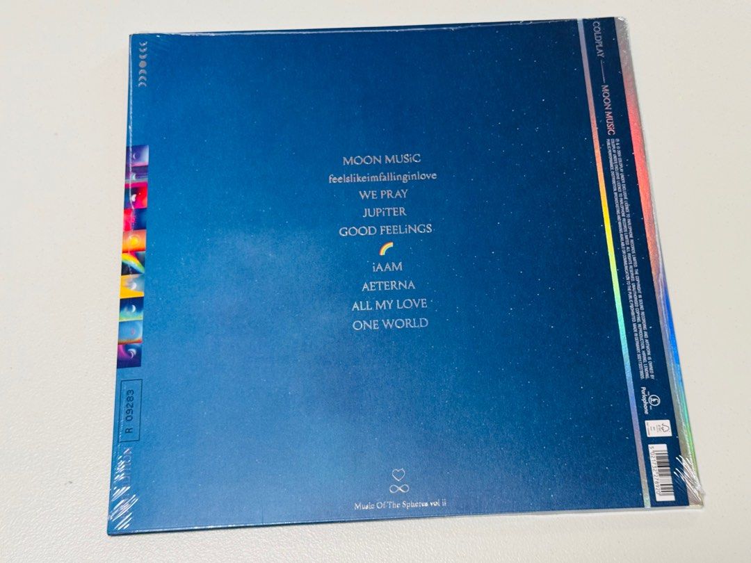 Coldplay “Moon Music” Red Eco Vinyl， individually numbered, brand new ...