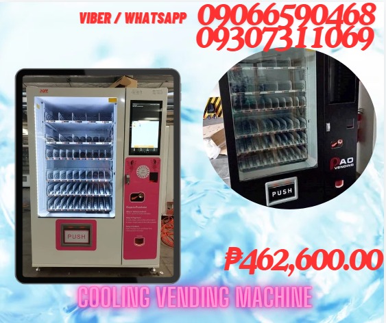 cooling vending machine with touch screen for snacks and Drinks ...