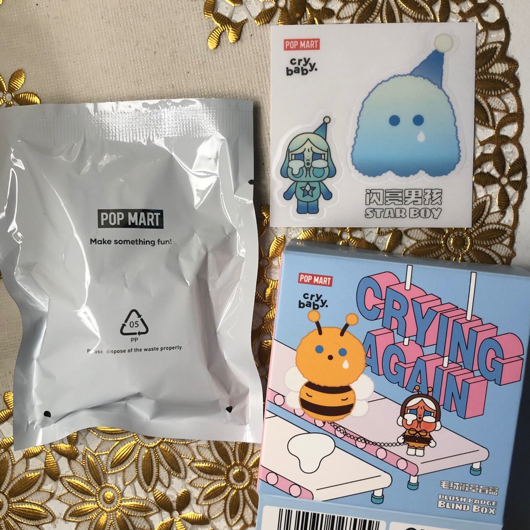 Crying Again Plush Badge, Hobbies & Toys, Toys & Games on Carousell