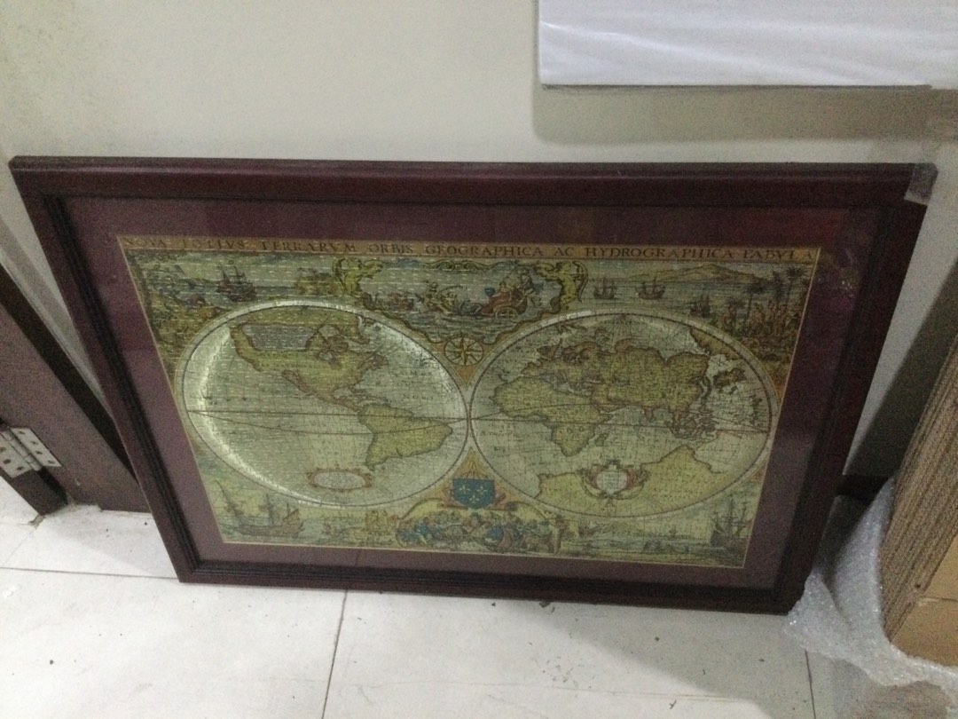 Custom Framed Map, Furniture & Home Living, Home Decor, Frames ...