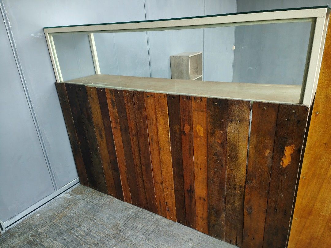 Custom showcase / bar / reception / display rack / rak / table / meja ...