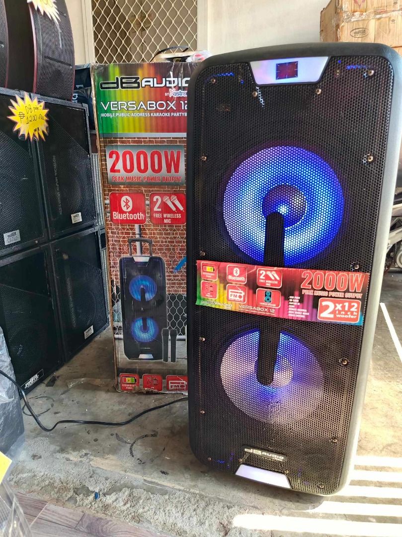 DB-Audio Mobile Public Address Karaoke Party Box VERSABOX 12, Audio ...