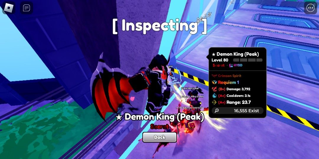 Demon king (peak) REQ anime Defender for rm15, Video Gaming, Gaming ...