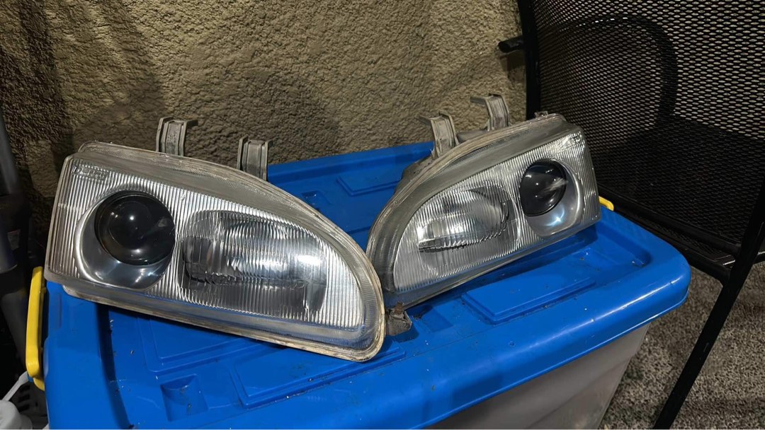 Denji Headlight Blue Lens, Car Parts & Accessories, Lightings, Horns ...
