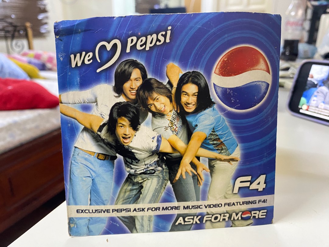 F4 Exclusive Pepsi Ask for more Music Video Featuring f4! Original Music Video CD VCD - Preloved ...