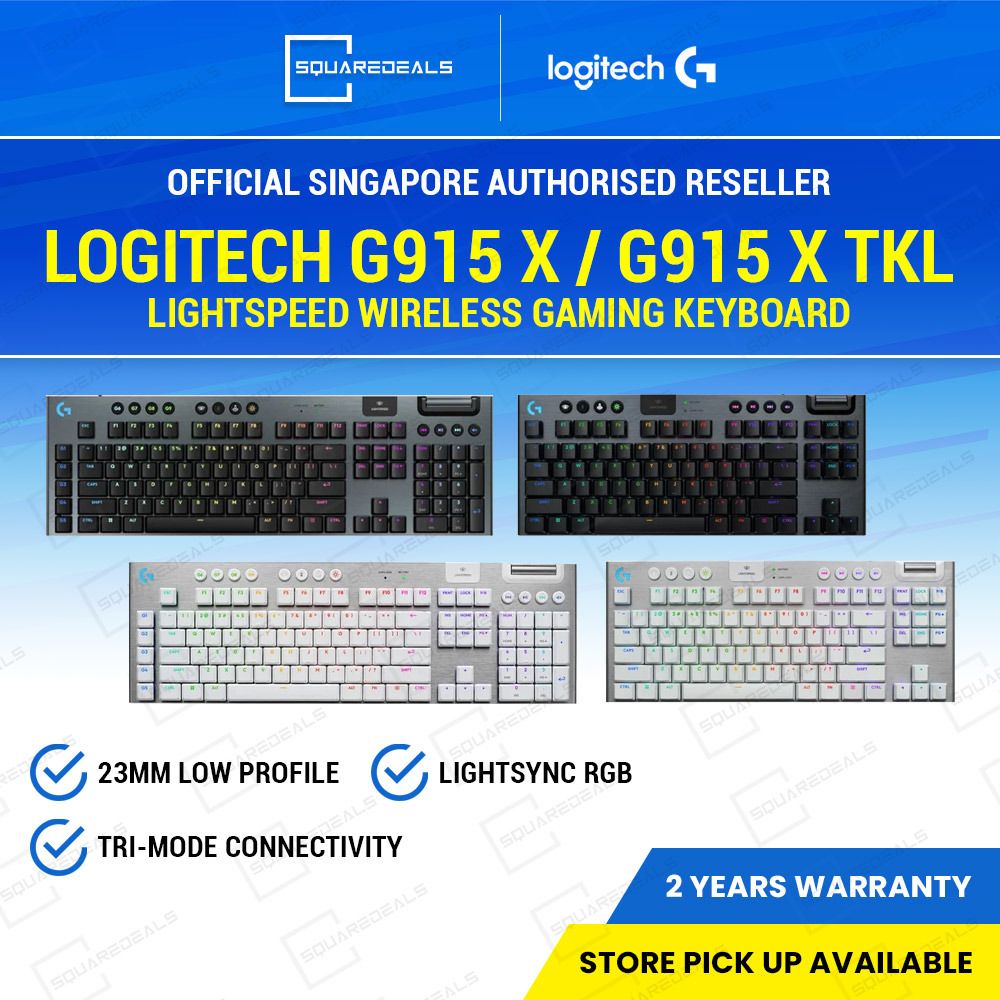 Logitech G915 X / G915 X TKL LIGHTSPEED Bluetooth Wireless Mechanical ...