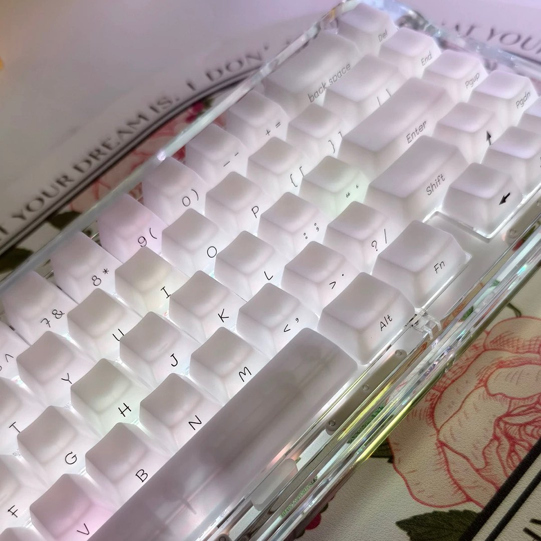 Frosted transparent whole white Keycap, Computers & Tech, Parts ...
