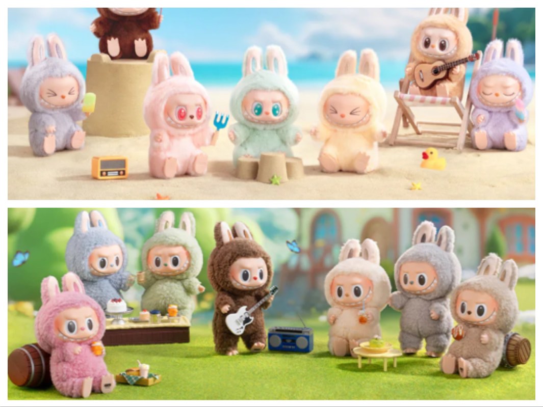 Full Set Labubu Popmart authentic V1 V2 Have a Seat Macaroon 6 basic ...