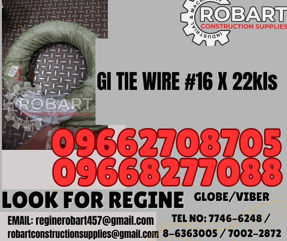 GI TIE WIRE #16 X 22kls, Commercial & Industrial, Construction Tools ...