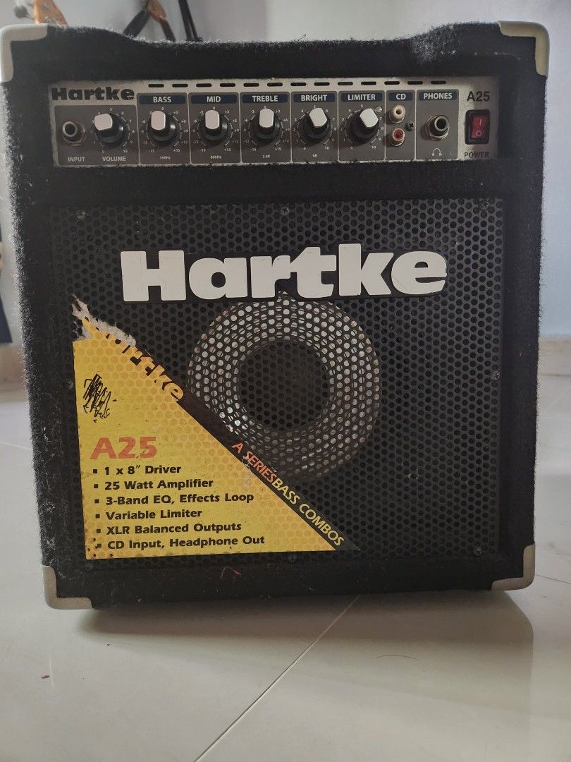 Hartke A25 Bass Amplifier, Hobbies & Toys, Music & Media, Musical ...