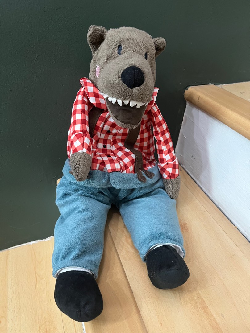 IKEA big bad wolf soft toy / baby toy, Hobbies & Toys, Toys & Games on ...