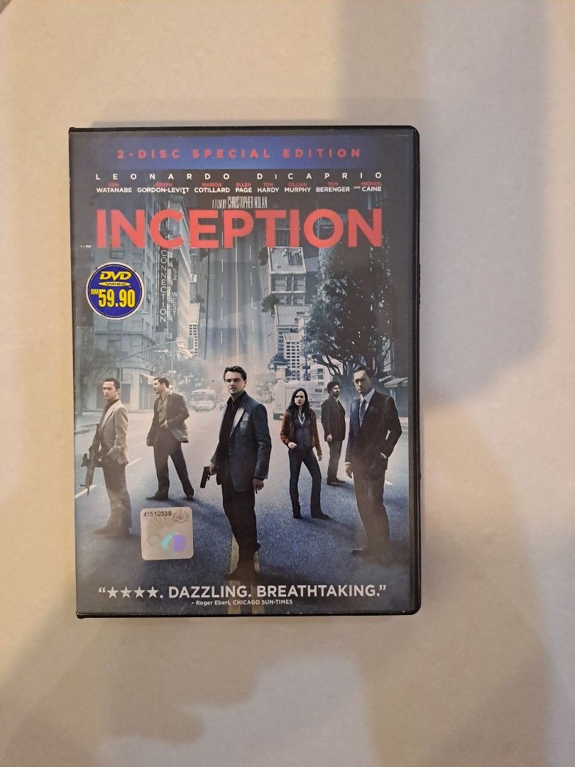 Inception DVD, Hobbies & Toys, Music & Media, CDs & DVDs on Carousell