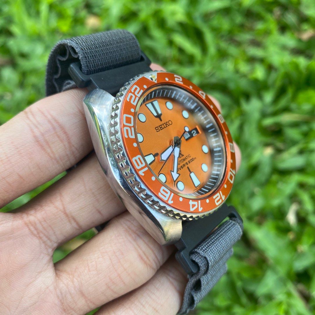 Jam tangan Seiko Mod Modifikasi Diver Skx Automatic Japan jadul, Fesyen ...