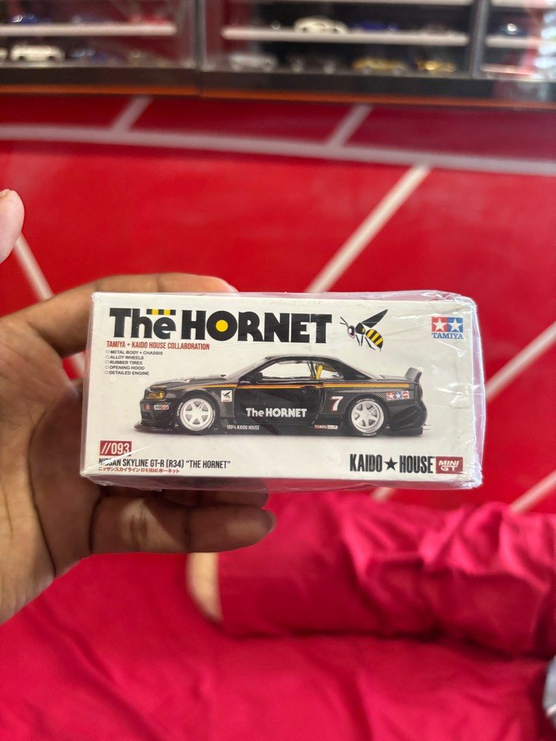 Kaido House Mini Gt Chase Nissan Skyline GTR R34 Hornet black, Hobbies ...