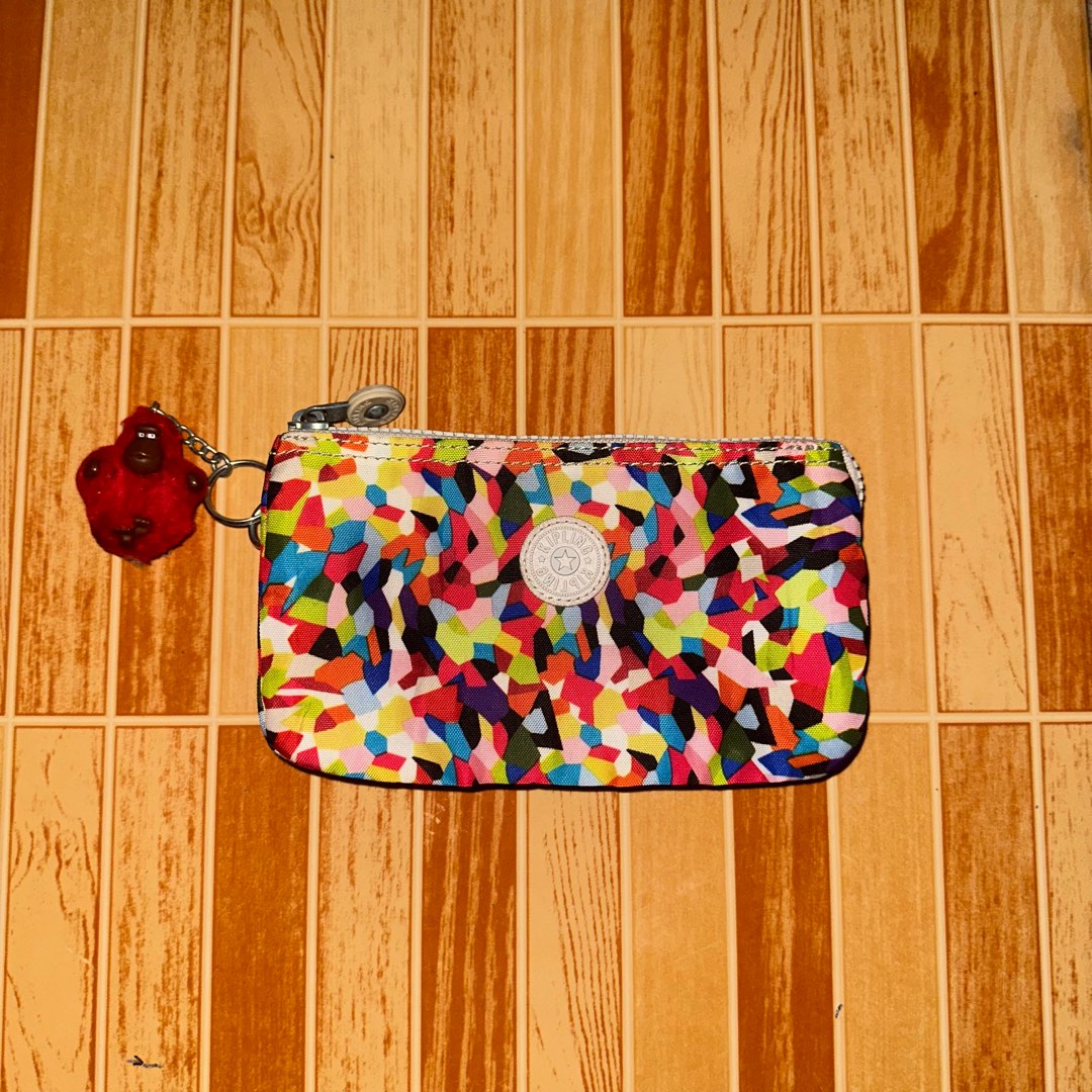 Kipling Triple Divided Small Zip Up Bag/pouch, Women's Fashion, Bags ...