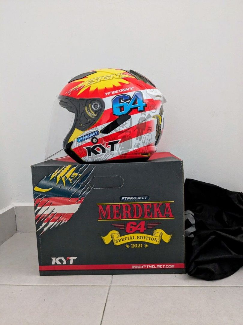 KYT 64 MERDEKA LIMITED EDITION HELMET, Everything Else, Others on Carousell