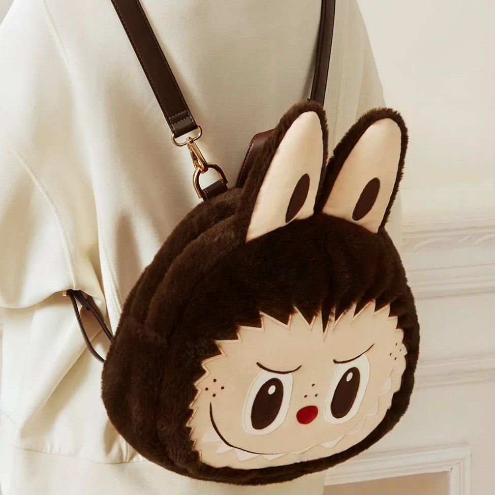 Labubu big head backpack, Women's Fashion, Bags & Wallets, Backpacks on ...