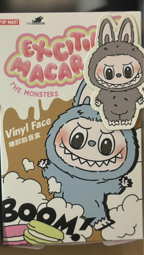 Labubu Macaroon Sesame Bean, Toys & Collectibles, Mainan di Carousell