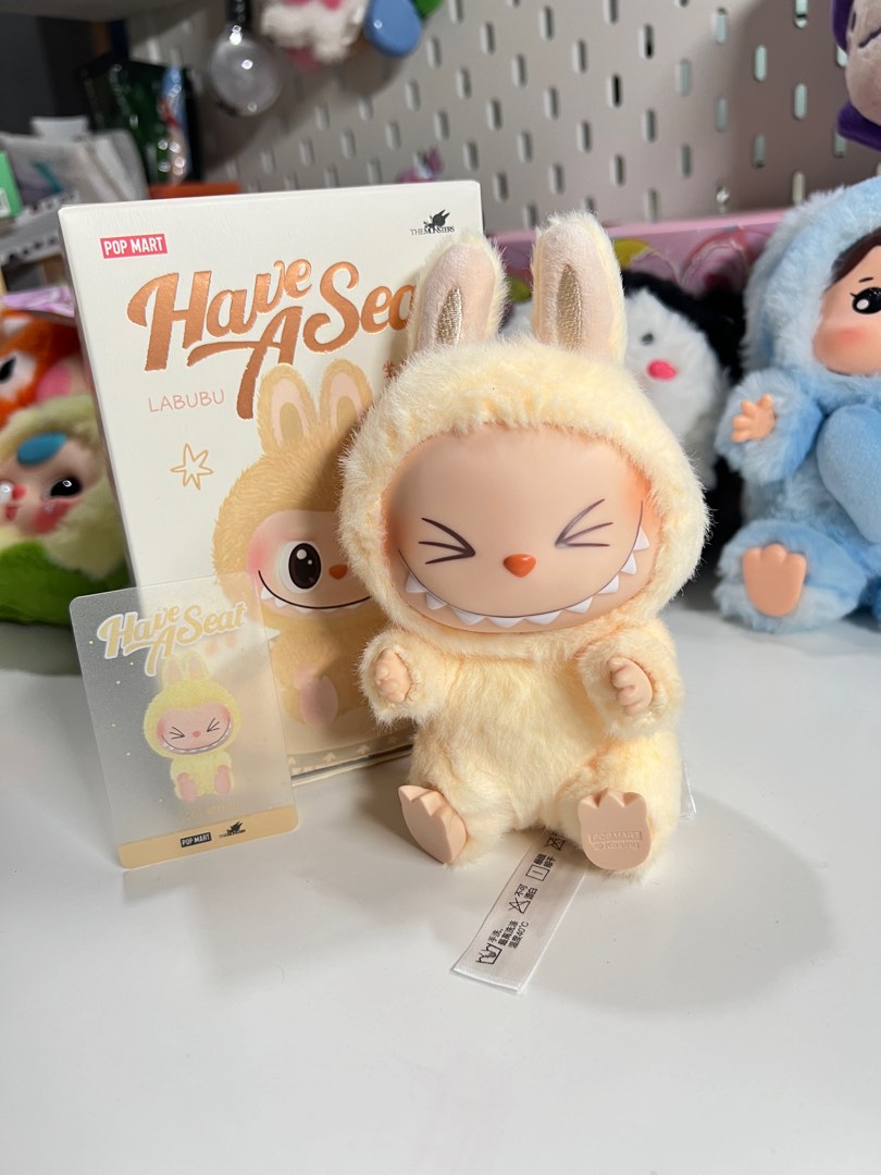 Labubu sisi have a seat pop mart, Hobbies & Toys, Toys & Games on Carousell