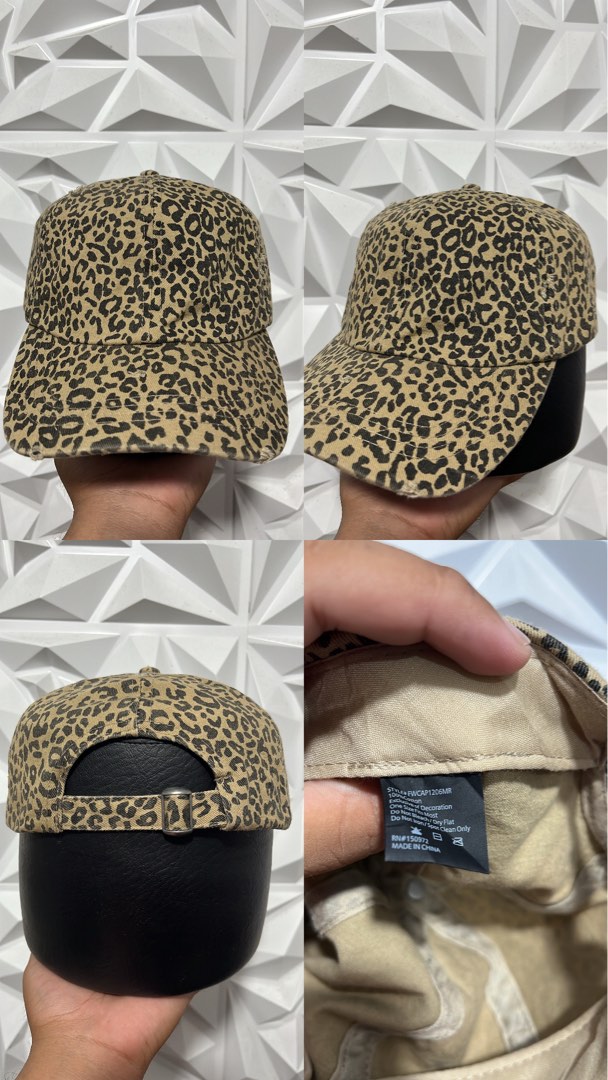 Leopard Print Cap, Men's Fashion, Watches & Accessories, Caps & Hats on ...