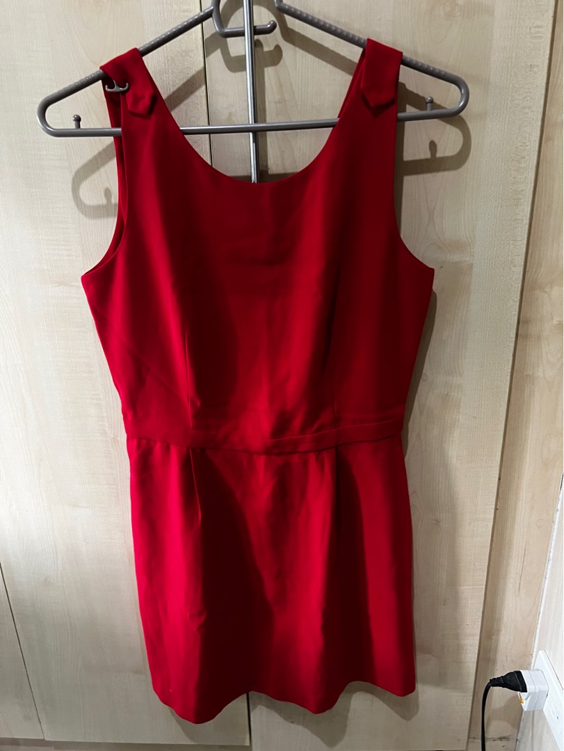 Mango Red Dress, Women's Fashion, Dresses & Sets, Dresses on Carousell