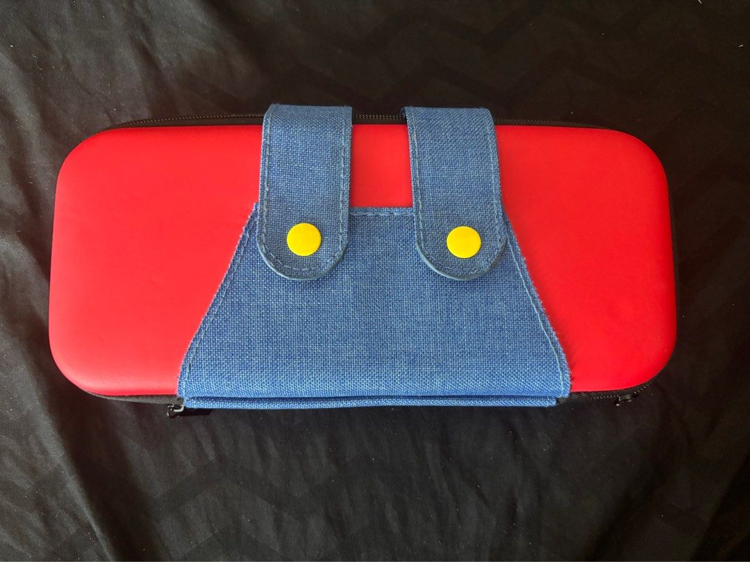Mario Nintendo Switch Case w/ Free Mario Thumb Grips and Button Covers ...