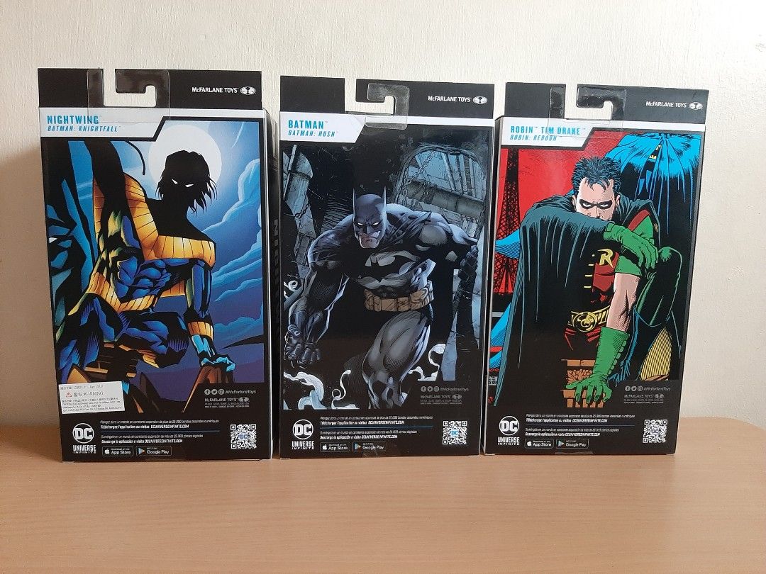 MCFARLENE DC MULTIVERSE HUSH BATMAN, KNIGHTFALL NIGHTWING & NIGHTFALL ...